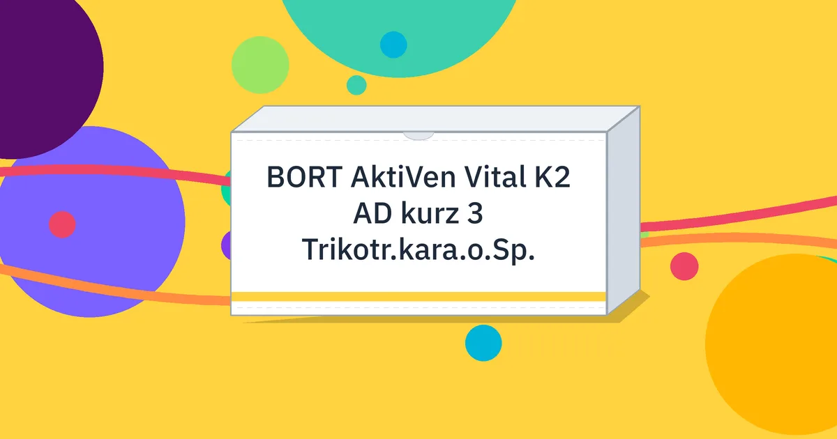 Symbolbild: Packung mit der Aufschrift BORT AktiVen Vital K2 AD kurz 3 Trikotr.kara.o.Sp. (PZN 12549323) – Verfügbarkeit und Bezug in Apotheken in Frankfurt am Main