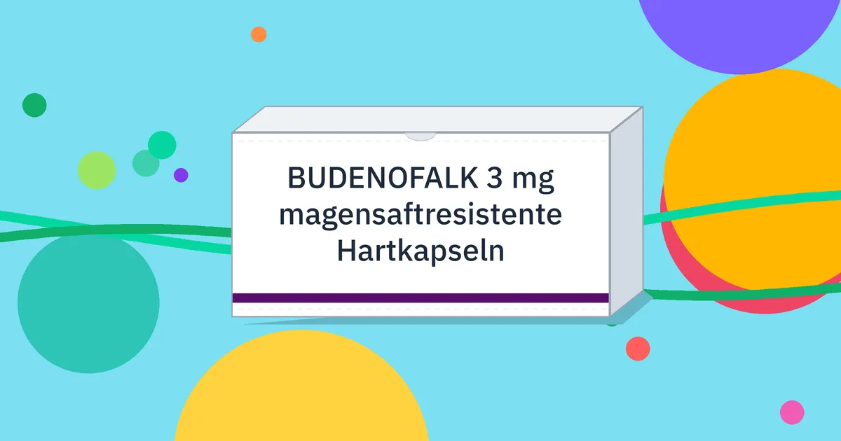 Symbolbild: Packung mit der Aufschrift BUDENOFALK 3 mg magensaftresistente Hartkapseln (PZN 03112308) – Verfügbarkeit und Bezug in Apotheken in Frankfurt am Main