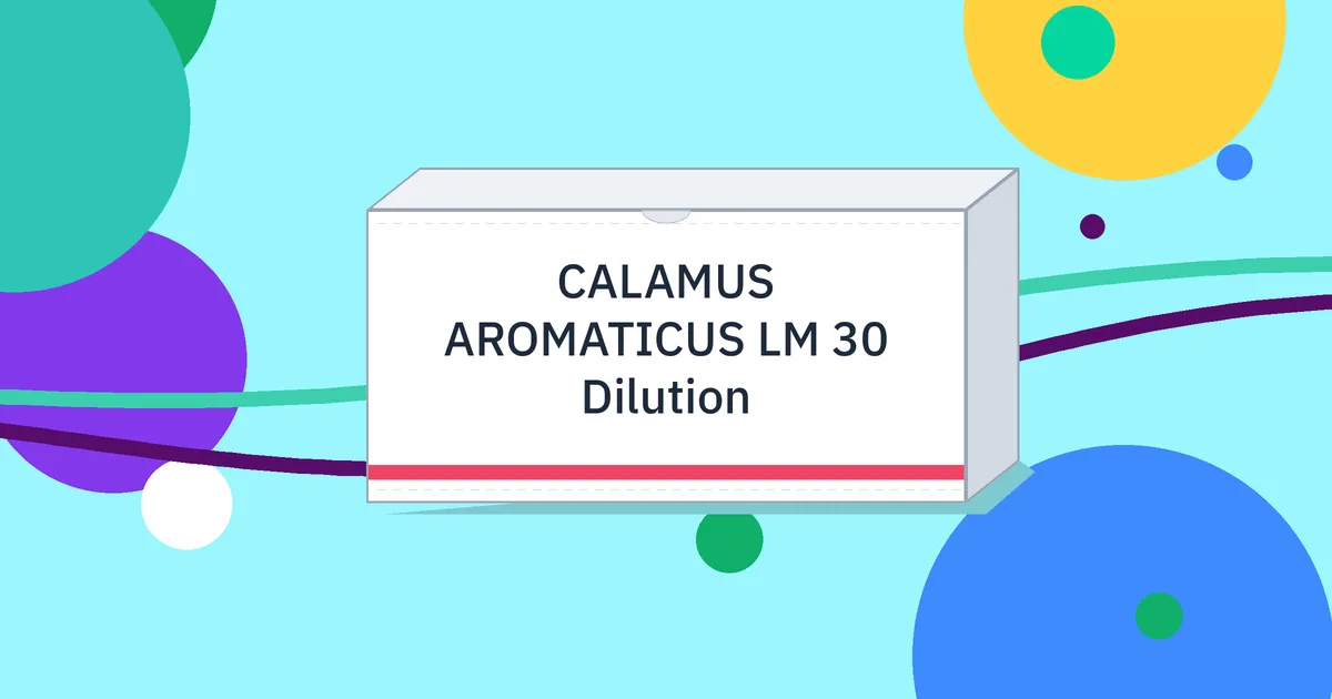 Symbolbild: Packung mit der Aufschrift CALAMUS AROMATICUS LM 30 Dilution (PZN 13405141) – Verfügbarkeit und Bezug in Apotheken in Frankfurt am Main