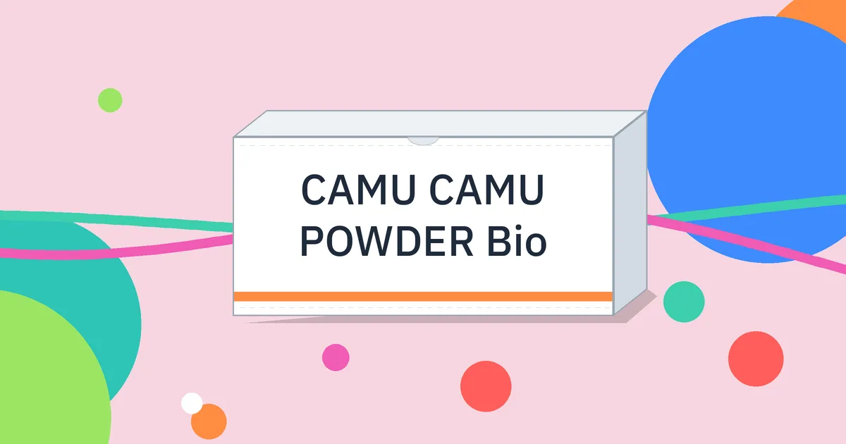 Symbolbild: Packung mit der Aufschrift CAMU CAMU POWDER Bio (PZN 18412565) – Verfügbarkeit und Bezug in Apotheken in Frankfurt am Main