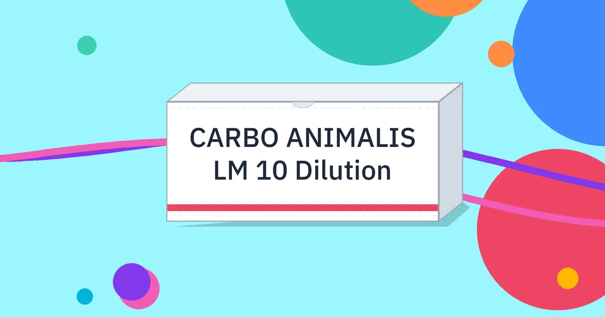 Symbolbild: Packung mit der Aufschrift CARBO ANIMALIS LM 10 Dilution (PZN 12809043) – Verfügbarkeit und Bezug in Apotheken in Frankfurt am Main