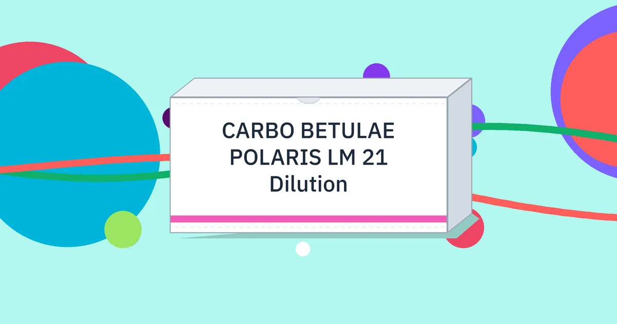 Symbolbild: Packung mit der Aufschrift CARBO BETULAE POLARIS LM 21 Dilution (PZN 13764331) – Verfügbarkeit und Bezug in Apotheken in Frankfurt am Main