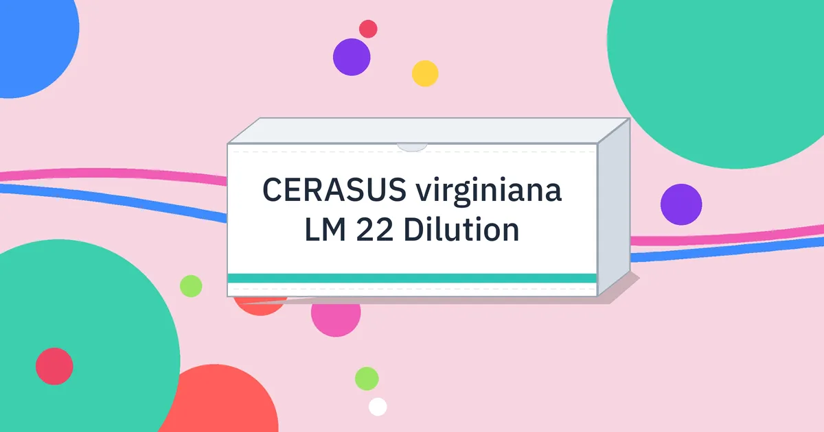 Symbolbild: Packung mit der Aufschrift CERASUS virginiana LM 22 Dilution (PZN 13436762) – Verfügbarkeit und Bezug in Apotheken in Frankfurt am Main