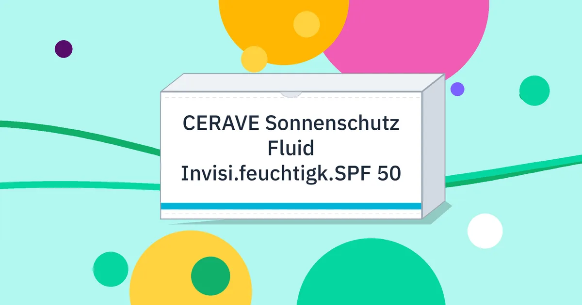 Symbolbild: Packung mit der Aufschrift CERAVE Sonnenschutz Fluid Invisi.feuchtigk.SPF 50 (PZN 20115716) – Verfügbarkeit und Bezug in Apotheken in Frankfurt am Main