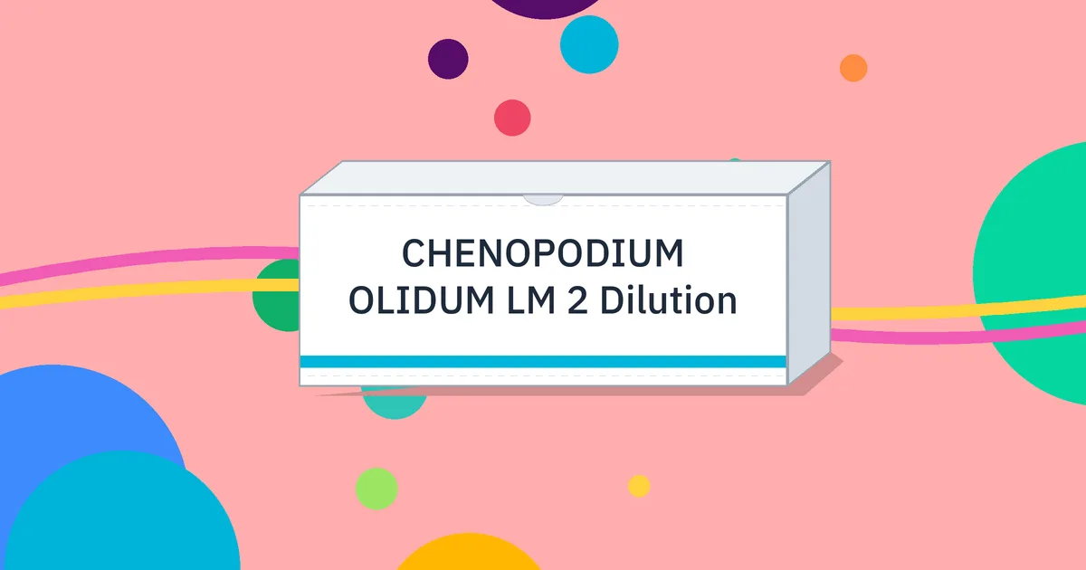 Symbolbild: Packung mit der Aufschrift CHENOPODIUM OLIDUM LM 2 Dilution (PZN 13441154) – Verfügbarkeit und Bezug in Apotheken in Frankfurt am Main