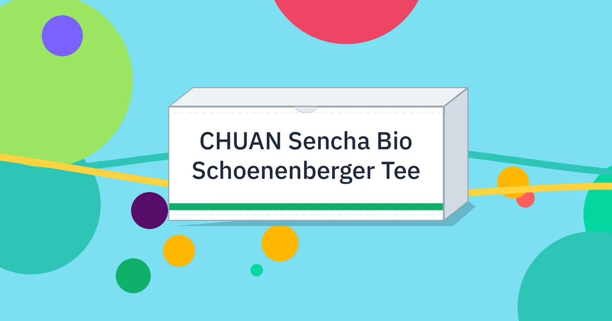 Symbolbild: Packung mit der Aufschrift CHUAN Sencha Bio Schoenenberger Tee (PZN 18138176) – Verfügbarkeit und Bezug in Apotheken in Frankfurt am Main