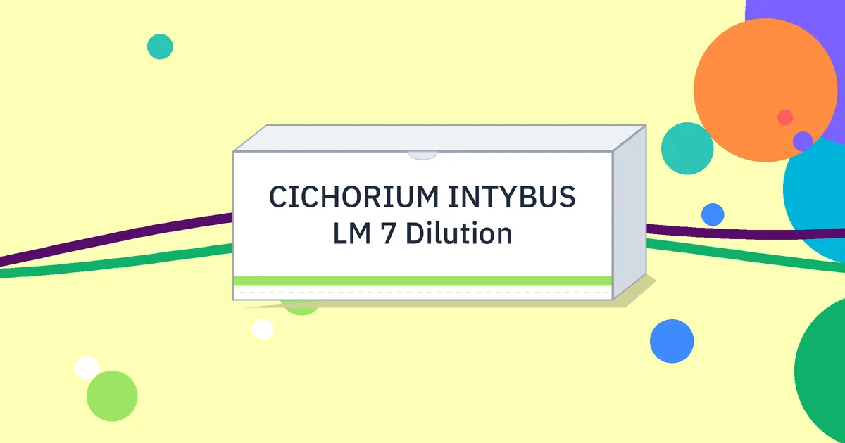 Symbolbild: Packung mit der Aufschrift CICHORIUM INTYBUS LM 7 Dilution (PZN 13445910) – Verfügbarkeit und Bezug in Apotheken in Frankfurt am Main