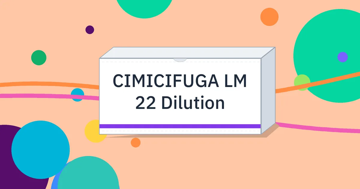 Symbolbild: Packung mit der Aufschrift CIMICIFUGA LM 22 Dilution (PZN 12819202) – Verfügbarkeit und Bezug in Apotheken in Frankfurt am Main