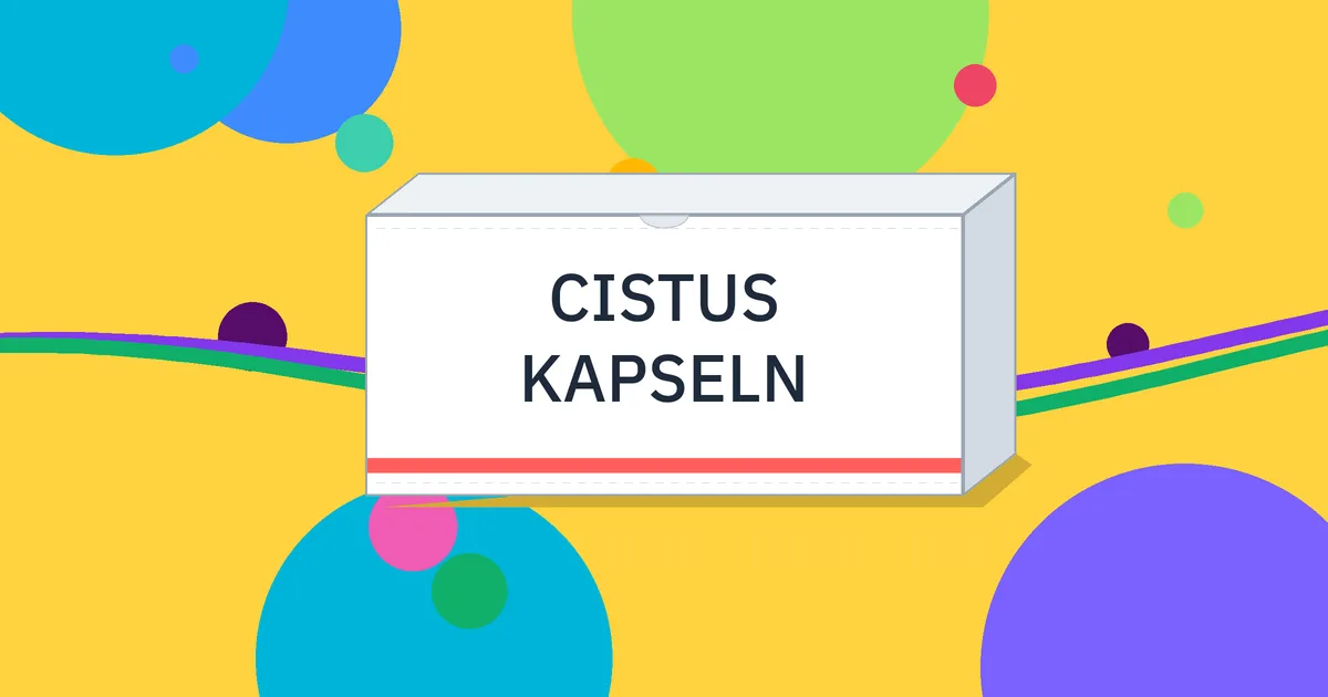 Symbolbild: Packung mit der Aufschrift CISTUS KAPSELN (PZN 17242612) – Verfügbarkeit und Bezug in Apotheken in Frankfurt am Main