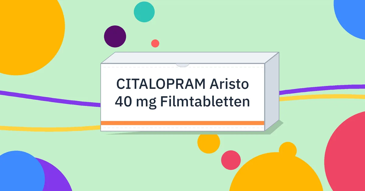 Symbolbild: Packung mit der Aufschrift CITALOPRAM Aristo 40 mg Filmtabletten (PZN 05028440) – Verfügbarkeit und Bezug in Apotheken in Frankfurt am Main