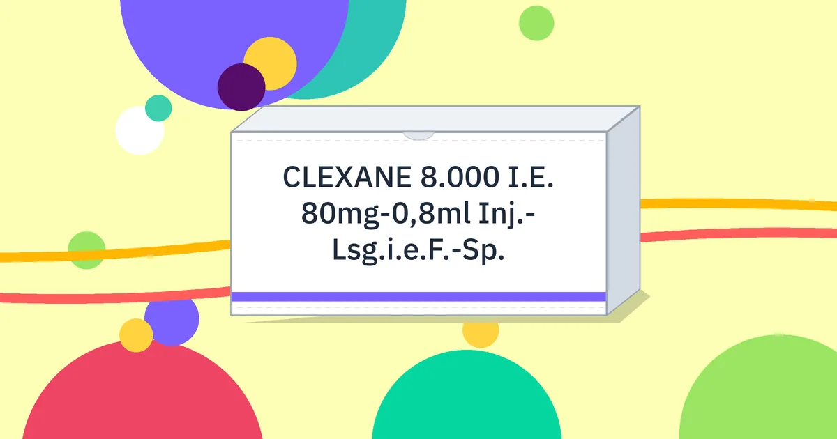 Symbolbild: Packung mit der Aufschrift CLEXANE 8.000 I.E. 80mg-0,8ml Inj.-Lsg.i.e.F.-Sp. (PZN 16770444) – Verfügbarkeit und Bezug in Apotheken in Frankfurt am Main