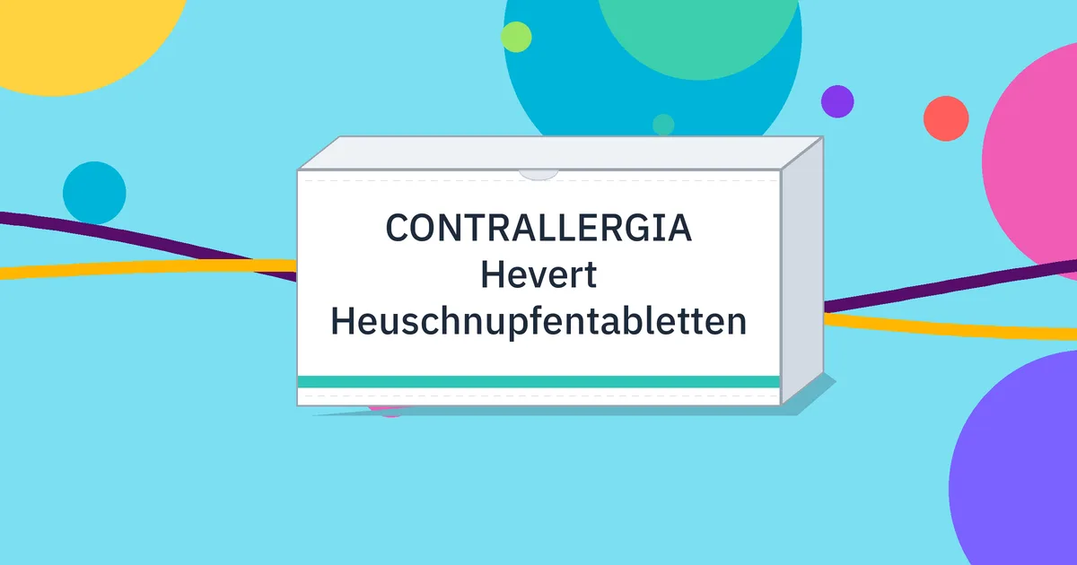 Symbolbild: Packung mit der Aufschrift CONTRALLERGIA Hevert Heuschnupfentabletten (PZN 14175476) – Verfügbarkeit und Bezug in Apotheken in Frankfurt am Main