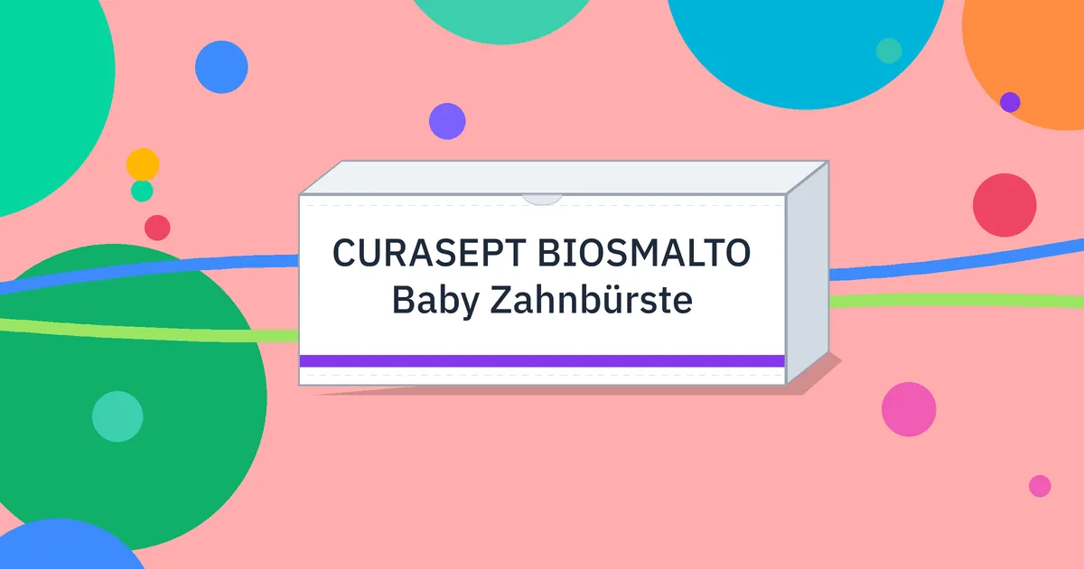 Symbolbild: Packung mit der Aufschrift CURASEPT BIOSMALTO Baby Zahnbürste (PZN 17610122) – Verfügbarkeit und Bezug in Apotheken in Frankfurt am Main