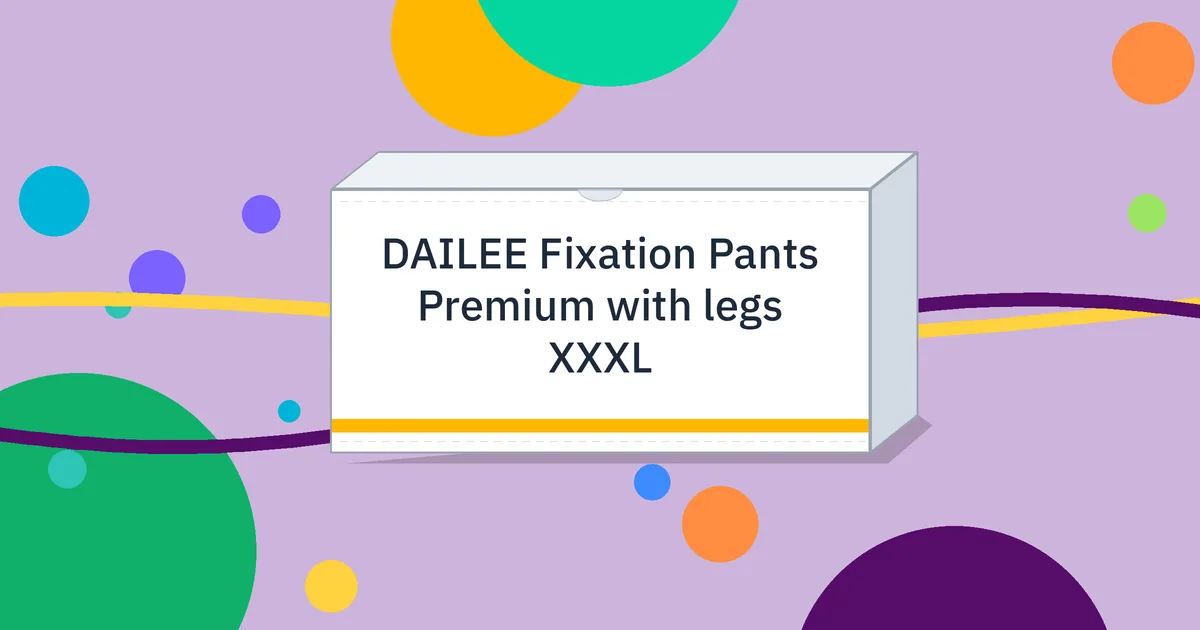 Symbolbild: Packung mit der Aufschrift DAILEE Fixation Pants Premium with legs XXXL (PZN 19125827) – Verfügbarkeit und Bezug in Apotheken in Frankfurt am Main
