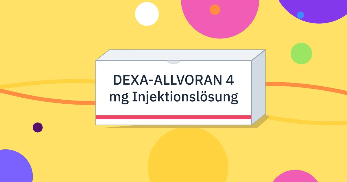 Symbolbild: Packung mit der Aufschrift DEXA-ALLVORAN 4 mg Injektionslösung (PZN 02036947) – Verfügbarkeit und Bezug in Apotheken in Frankfurt am Main