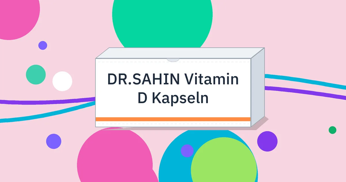 Symbolbild: Packung mit der Aufschrift DR.SAHIN Vitamin D Kapseln (PZN 17983202) – Verfügbarkeit und Bezug in Apotheken in Frankfurt am Main