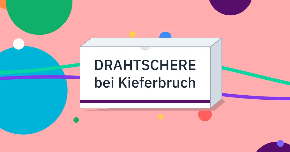 Symbolbild: Packung mit der Aufschrift DRAHTSCHERE bei Kieferbruch (PZN 07113492) – Verfügbarkeit und Bezug in Apotheken in Frankfurt am Main