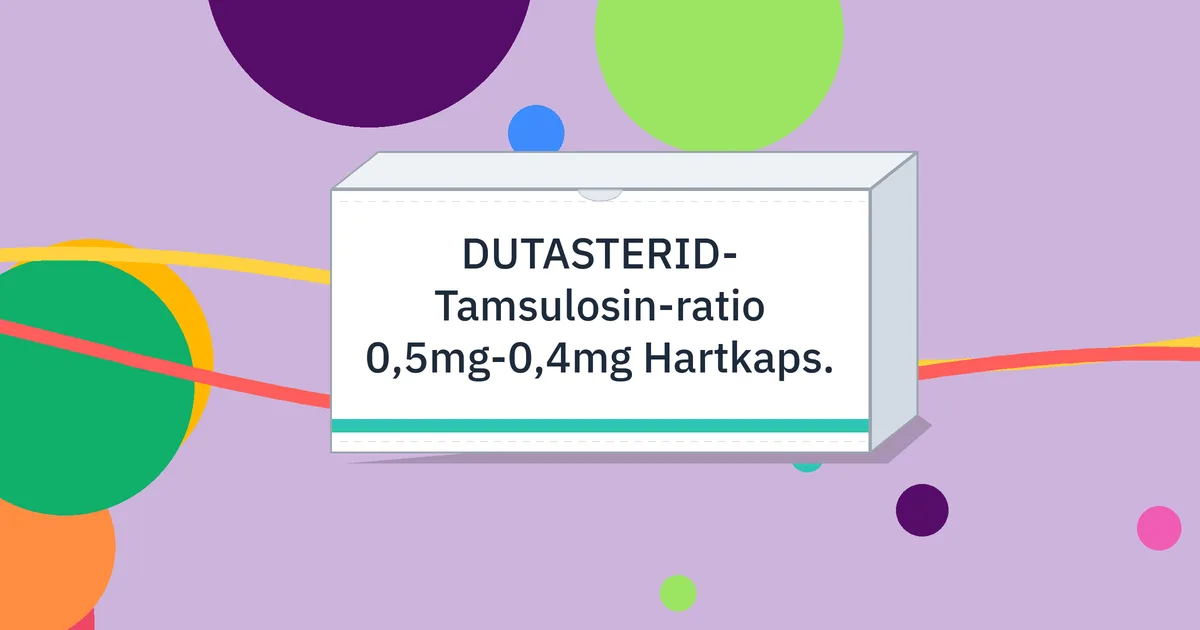 Symbolbild: Packung mit der Aufschrift DUTASTERID-Tamsulosin-ratio 0,5mg-0,4mg Hartkaps. (PZN 15785490) – Verfügbarkeit und Bezug in Apotheken in Frankfurt am Main