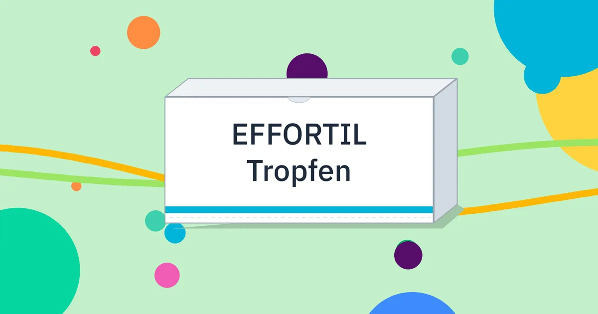 Symbolbild: Packung mit der Aufschrift EFFORTIL Tropfen (PZN 06966459) – Verfügbarkeit und Bezug in Apotheken in Frankfurt am Main