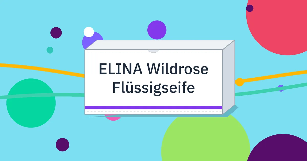 Symbolbild: Packung mit der Aufschrift ELINA Wildrose Flüssigseife (PZN 11193491) – Verfügbarkeit und Bezug in Apotheken in Frankfurt am Main