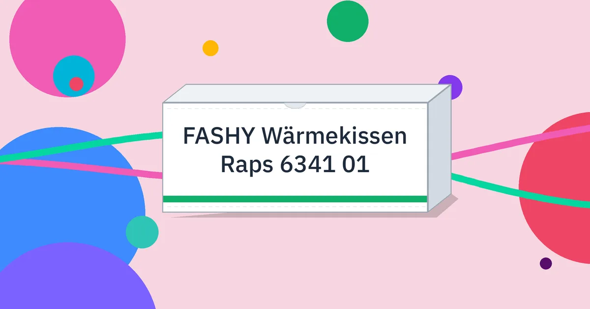 Symbolbild: Packung mit der Aufschrift FASHY Wärmekissen Raps 6341 01 (PZN 14142235) – Verfügbarkeit und Bezug in Apotheken in Frankfurt am Main