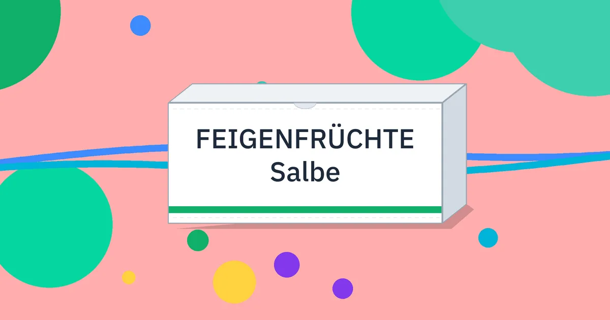 Symbolbild: Packung mit der Aufschrift FEIGENFRÜCHTE Salbe (PZN 19141298) – Verfügbarkeit und Bezug in Apotheken in Frankfurt am Main