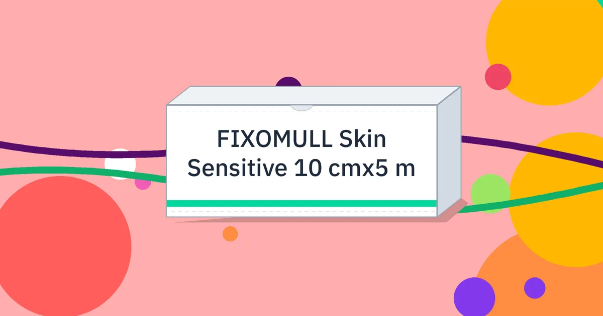 Symbolbild: Packung mit der Aufschrift FIXOMULL Skin Sensitive 10 cmx5 m (PZN 17451787) – Verfügbarkeit und Bezug in Apotheken in Frankfurt am Main