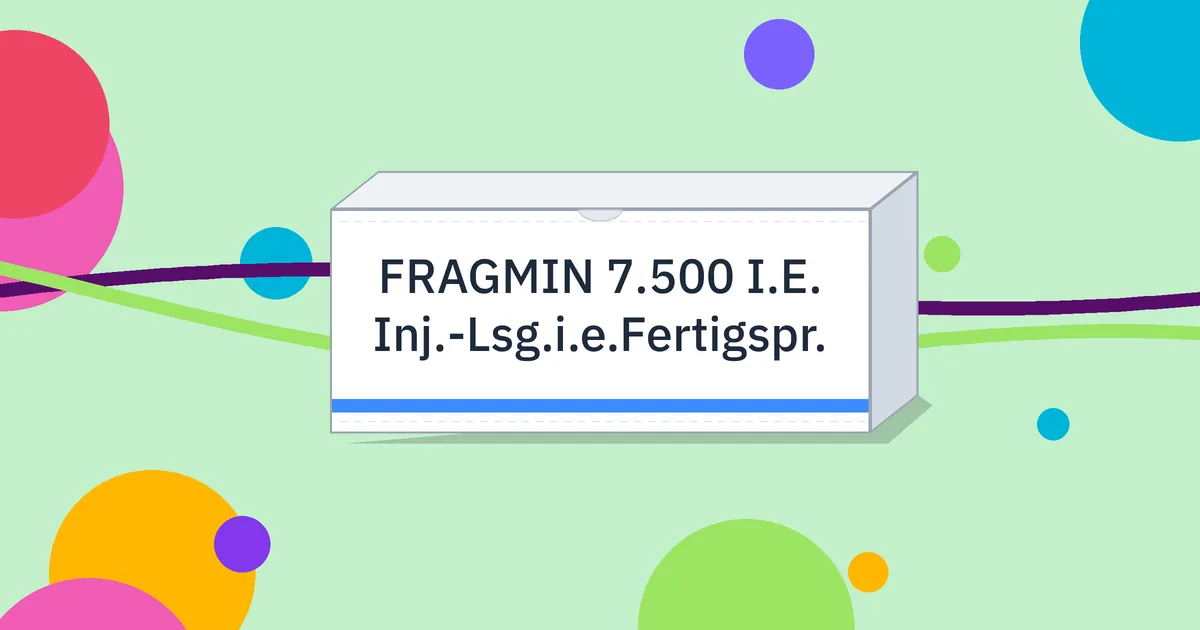 Symbolbild: Packung mit der Aufschrift FRAGMIN 7.500 I.E. Inj.-Lsg.i.e.Fertigspr. (PZN 10866284) – Verfügbarkeit und Bezug in Apotheken in Frankfurt am Main