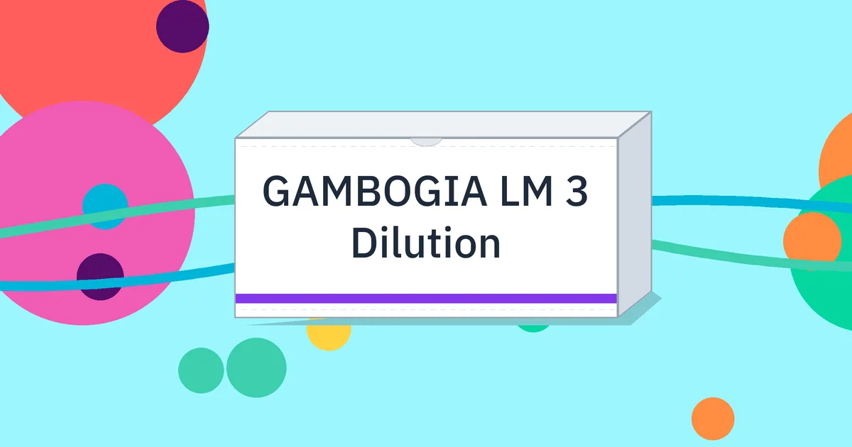 Symbolbild: Packung mit der Aufschrift GAMBOGIA LM 3 Dilution (PZN 13498390) – Verfügbarkeit und Bezug in Apotheken in Frankfurt am Main