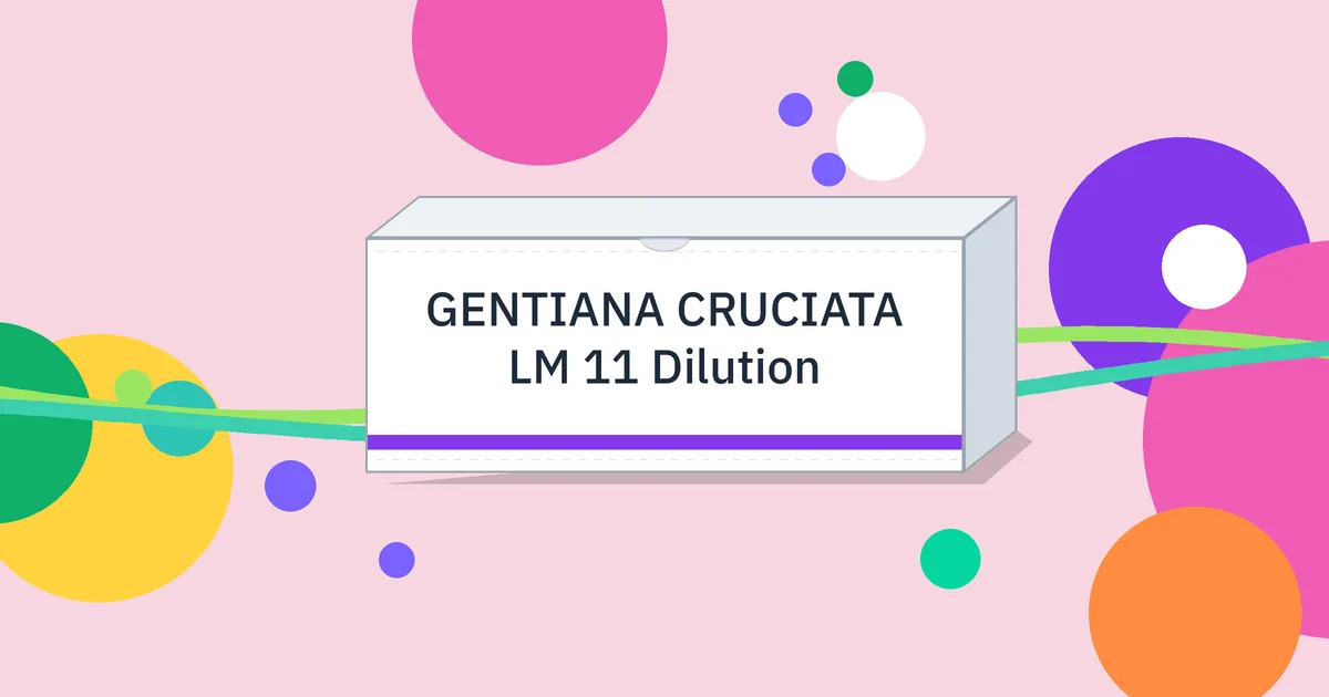Symbolbild: Packung mit der Aufschrift GENTIANA CRUCIATA LM 11 Dilution (PZN 13499900) – Verfügbarkeit und Bezug in Apotheken in Frankfurt am Main