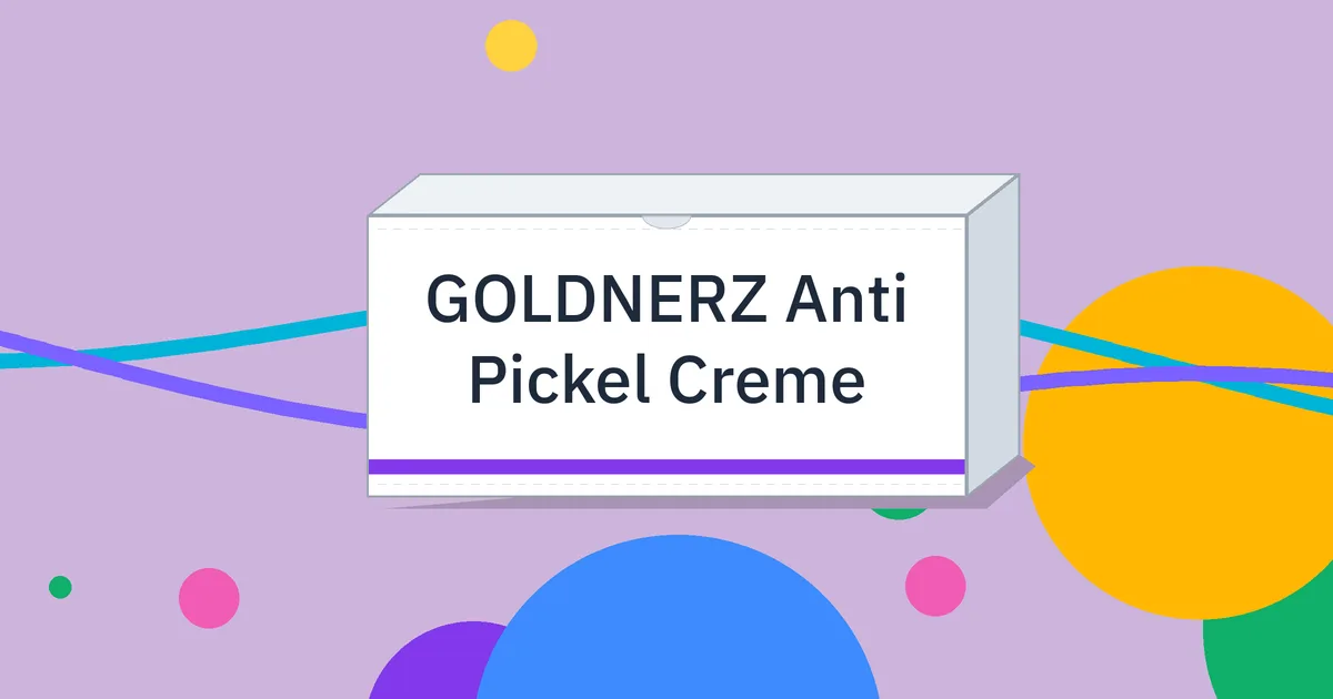 Symbolbild: Packung mit der Aufschrift GOLDNERZ Anti Pickel Creme (PZN 04811072) – Verfügbarkeit und Bezug in Apotheken in Frankfurt am Main