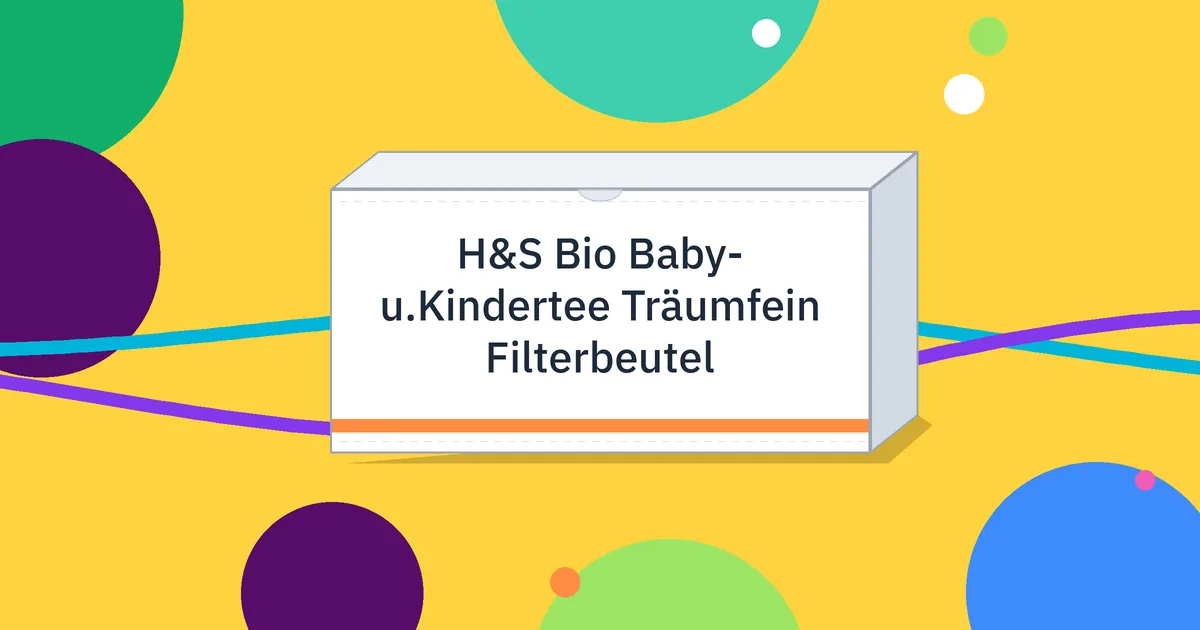 Symbolbild: Packung mit der Aufschrift H&S Bio Baby- u.Kindertee Träumfein Filterbeutel (PZN 14264292) – Verfügbarkeit und Bezug in Apotheken in Frankfurt am Main