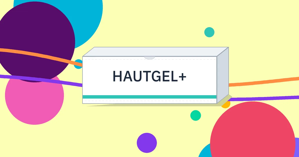 Symbolbild: Packung mit der Aufschrift HAUTGEL+ (PZN 14375117) – Verfügbarkeit und Bezug in Apotheken in Frankfurt am Main
