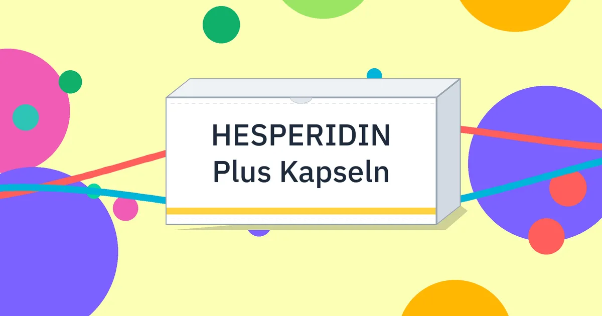 Symbolbild: Packung mit der Aufschrift HESPERIDIN Plus Kapseln (PZN 16387596) – Verfügbarkeit und Bezug in Apotheken in Frankfurt am Main