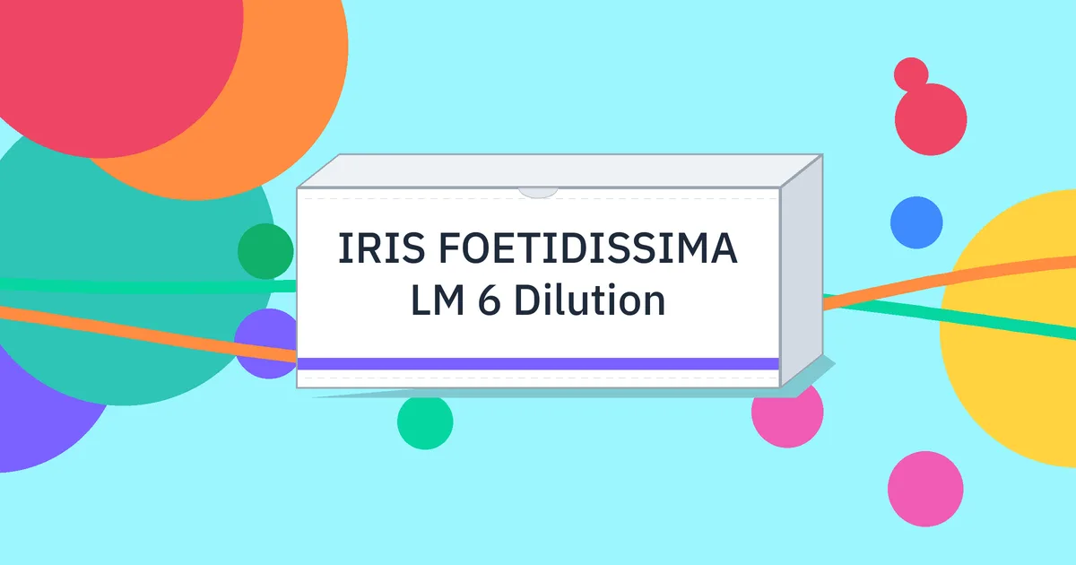 Symbolbild: Packung mit der Aufschrift IRIS FOETIDISSIMA LM 6 Dilution (PZN 12913852) – Verfügbarkeit und Bezug in Apotheken in Frankfurt am Main