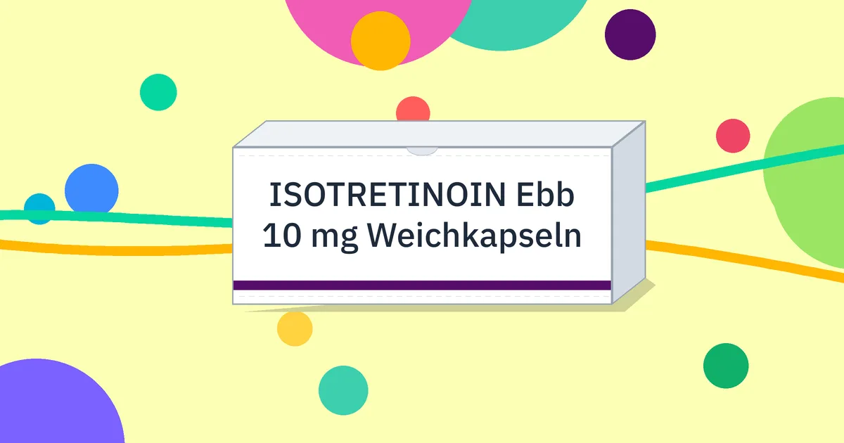 Symbolbild: Packung mit der Aufschrift ISOTRETINOIN Ebb 10 mg Weichkapseln (PZN 19980113) – Verfügbarkeit und Bezug in Apotheken in Frankfurt am Main