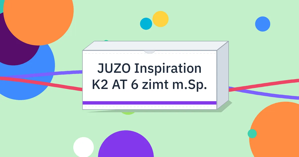 Symbolbild: Packung mit der Aufschrift JUZO Inspiration K2 AT 6 zimt m.Sp. (PZN 14927114) – Verfügbarkeit und Bezug in Apotheken in Frankfurt am Main