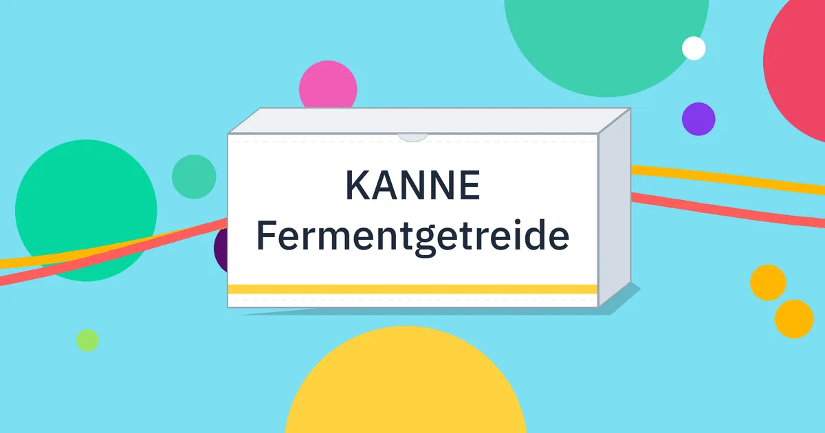 Symbolbild: Packung mit der Aufschrift KANNE Fermentgetreide (PZN 06165647) – Verfügbarkeit und Bezug in Apotheken in Frankfurt am Main