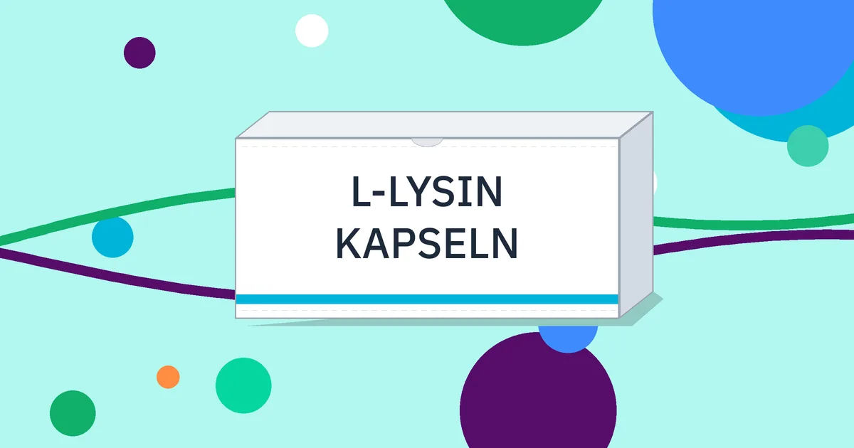 Symbolbild: Packung mit der Aufschrift L-LYSIN KAPSELN (PZN 16360516) – Verfügbarkeit und Bezug in Apotheken in Frankfurt am Main
