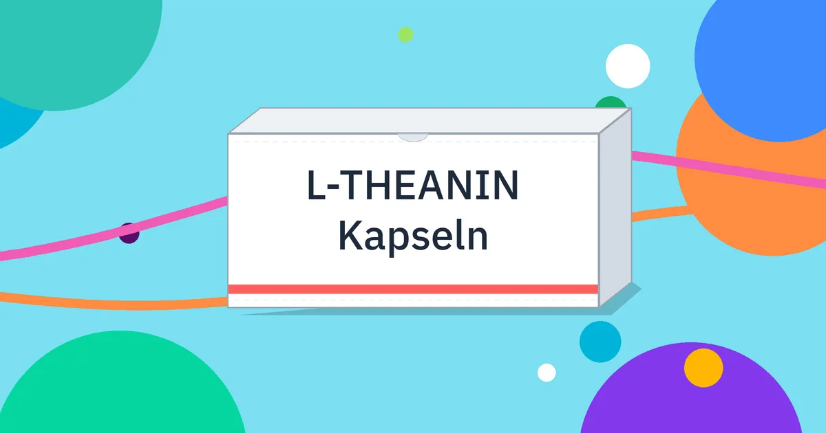 Symbolbild: Packung mit der Aufschrift L-THEANIN Kapseln (PZN 20374725) – Verfügbarkeit und Bezug in Apotheken in Frankfurt am Main