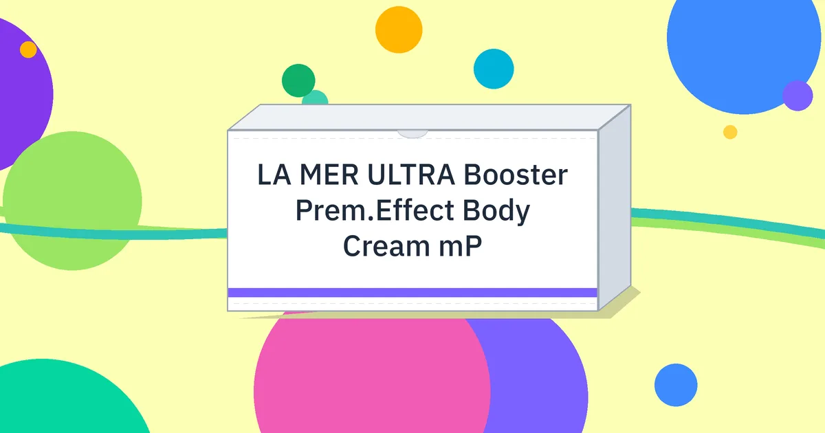 Symbolbild: Packung mit der Aufschrift LA MER ULTRA Booster Prem.Effect Body Cream mP (PZN 18320490) – Verfügbarkeit und Bezug in Apotheken in Frankfurt am Main