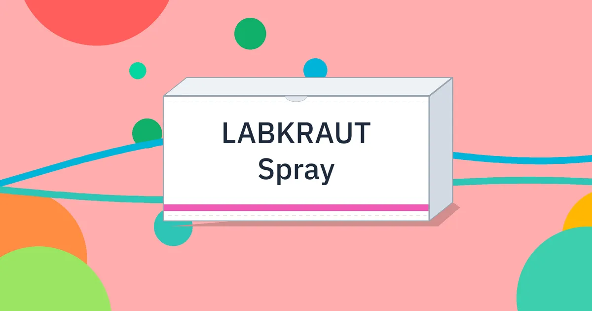 Symbolbild: Packung mit der Aufschrift LABKRAUT Spray (PZN 11713039) – Verfügbarkeit und Bezug in Apotheken in Frankfurt am Main