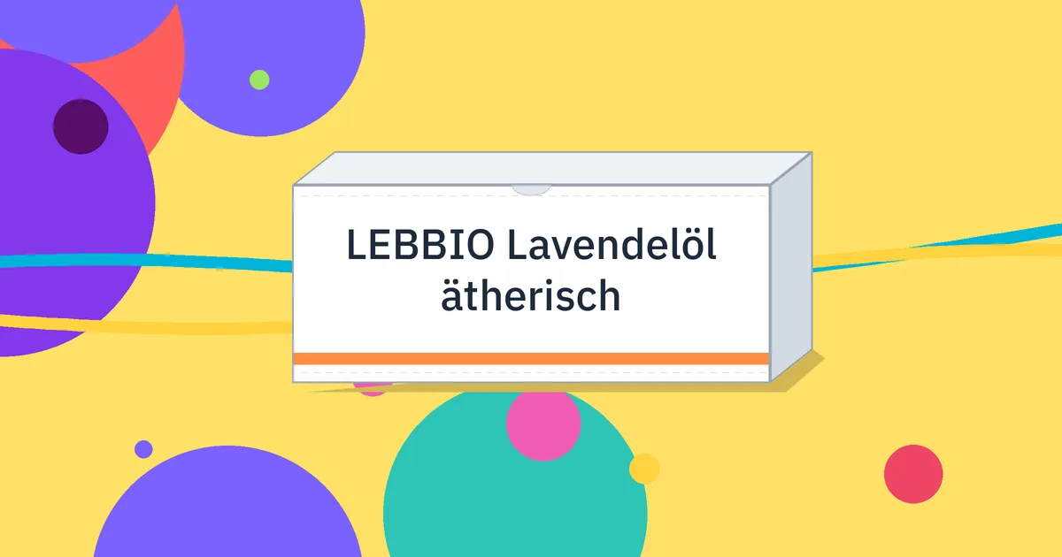 Symbolbild: Packung mit der Aufschrift LEBBIO Lavendelöl ätherisch (PZN 19408399) – Verfügbarkeit und Bezug in Apotheken in Frankfurt am Main