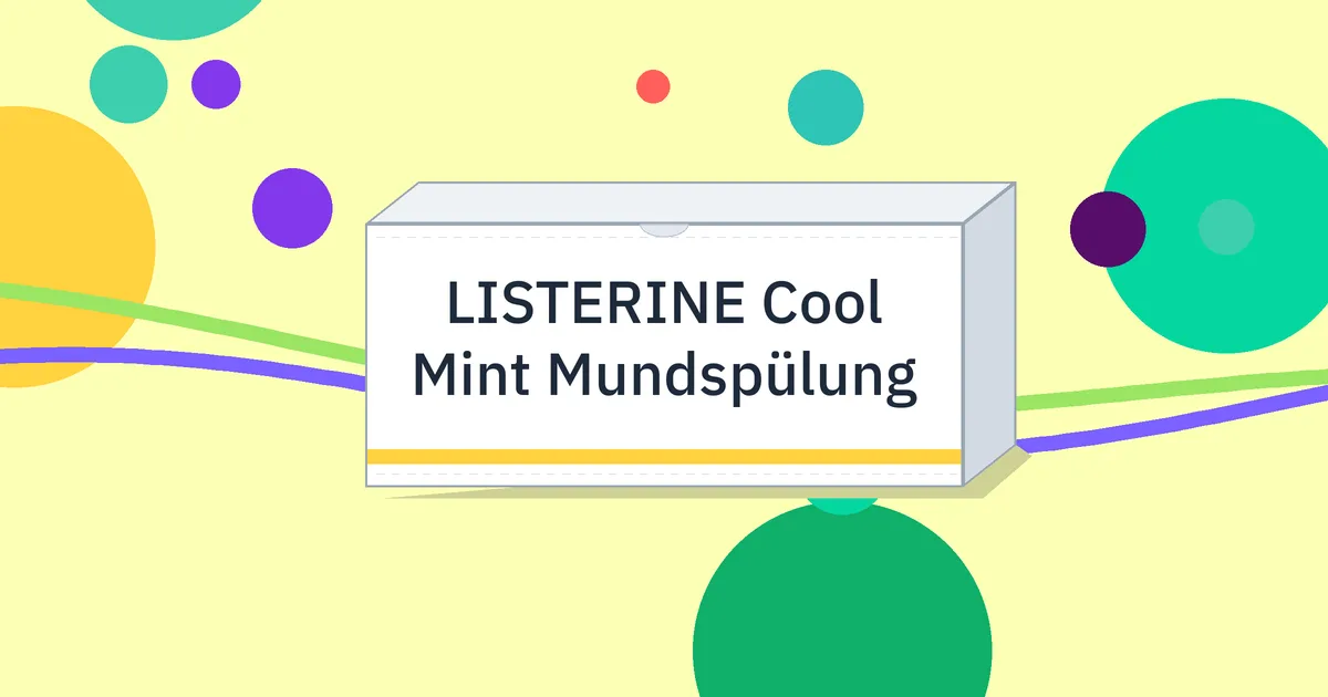 Symbolbild: Packung mit der Aufschrift LISTERINE Cool Mint Mundspülung (PZN 14301202) – Verfügbarkeit und Bezug in Apotheken in Frankfurt am Main