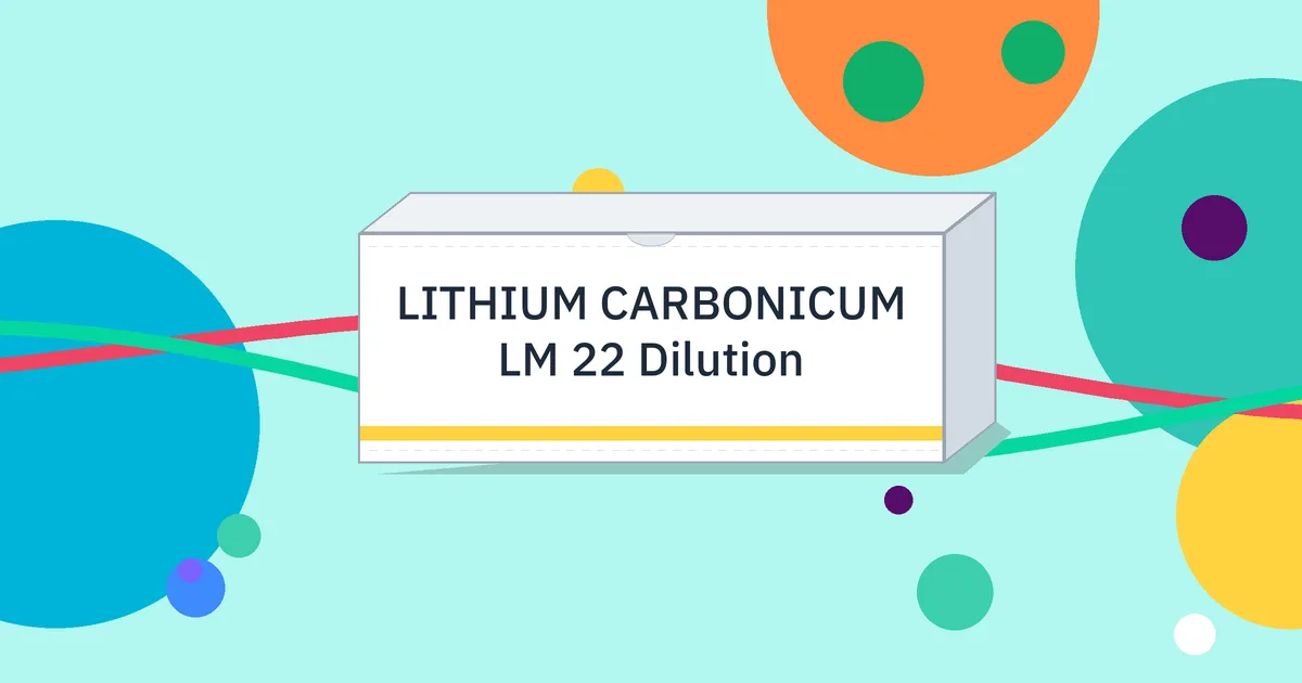 Symbolbild: Packung mit der Aufschrift LITHIUM CARBONICUM LM 22 Dilution (PZN 12931666) – Verfügbarkeit und Bezug in Apotheken in Frankfurt am Main