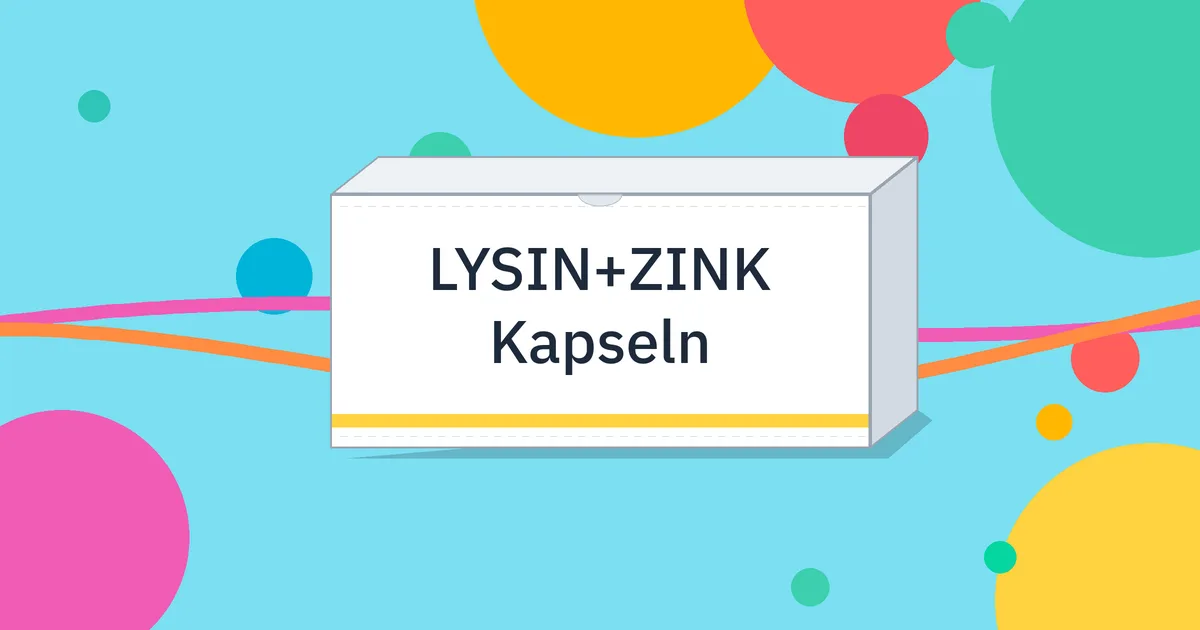 Symbolbild: Packung mit der Aufschrift LYSIN+ZINK Kapseln (PZN 18665711) – Verfügbarkeit und Bezug in Apotheken in Frankfurt am Main