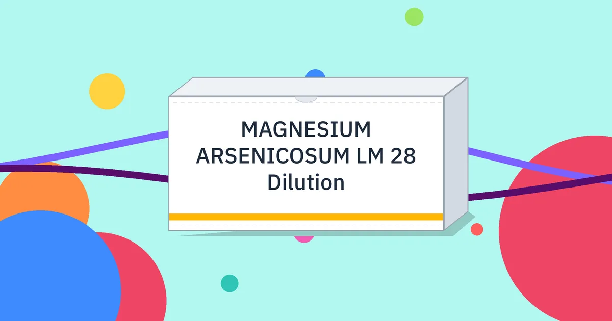 Symbolbild: Packung mit der Aufschrift MAGNESIUM ARSENICOSUM LM 28 Dilution (PZN 12936327) – Verfügbarkeit und Bezug in Apotheken in Frankfurt am Main
