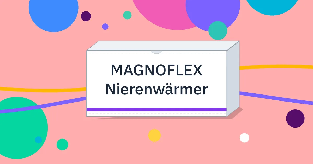 Symbolbild: Packung mit der Aufschrift MAGNOFLEX Nierenwärmer (PZN 08525707) – Verfügbarkeit und Bezug in Apotheken in Frankfurt am Main