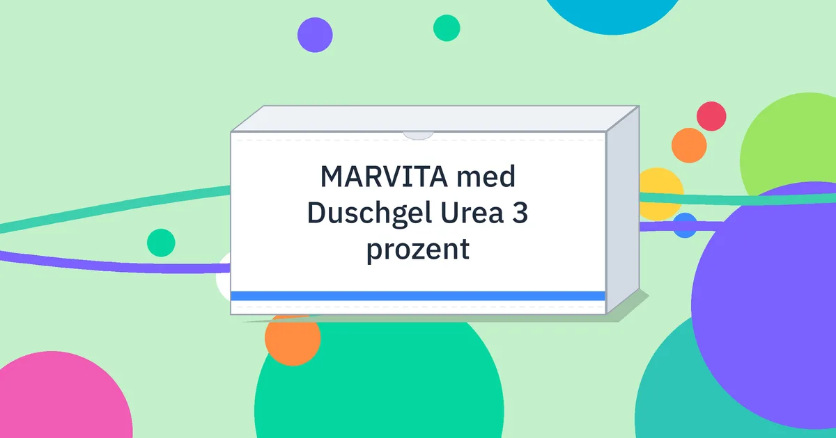 Symbolbild: Packung mit der Aufschrift MARVITA med Duschgel Urea 3 prozent (PZN 18889623) – Verfügbarkeit und Bezug in Apotheken in Frankfurt am Main