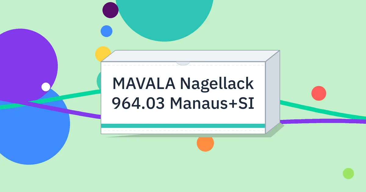 Symbolbild: Packung mit der Aufschrift MAVALA Nagellack 964.03 Manaus+SI (PZN 17817426) – Verfügbarkeit und Bezug in Apotheken in Frankfurt am Main